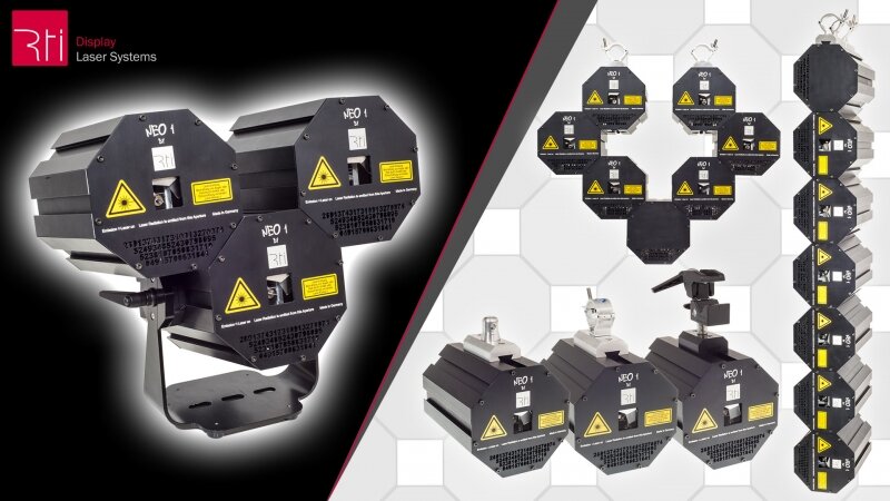 PLS 2018: Modular RTI NEO ONE laser systems on PRG stage